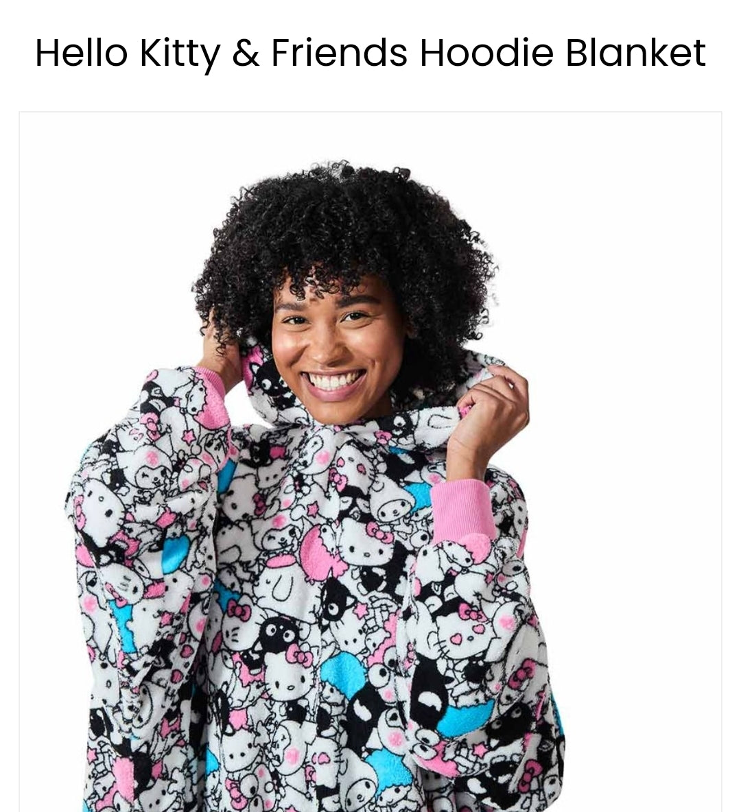 Hello Kitty and Friends Hoodie Blanket– Demarciano
